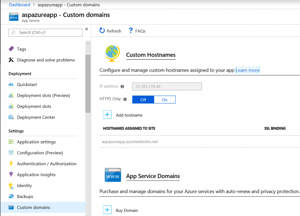 How to configure a custom domain for an Azure Web Application – AZURE ...
