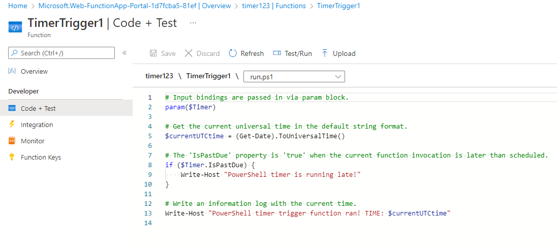 Run a scheduled task in Azure – AZURE CLOUD ENGINEERING